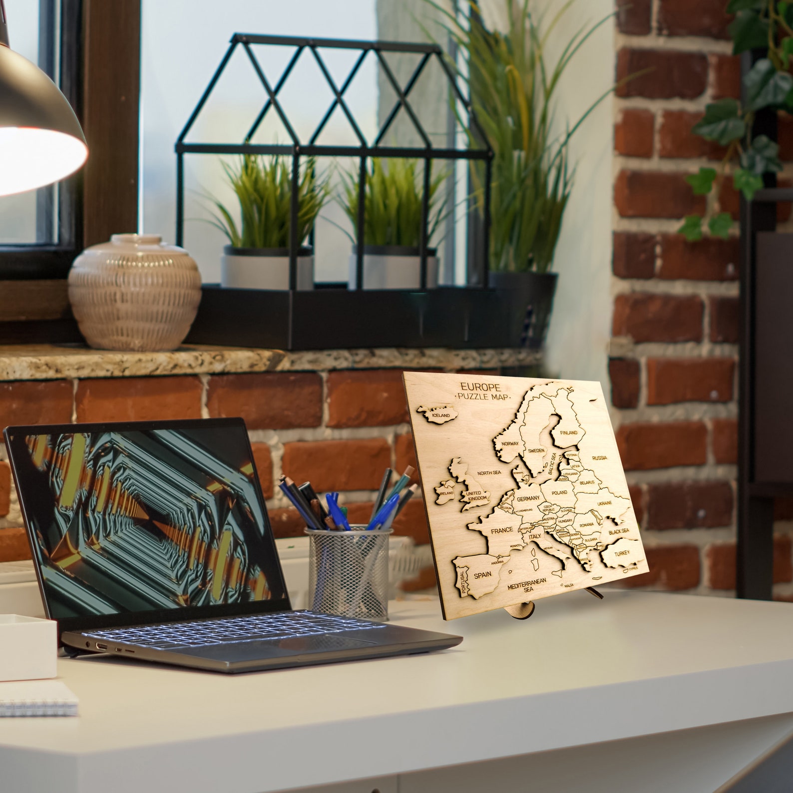 Laser Cut Wood Europe Map Puzzle, Educational Geographic Toy - Etsy