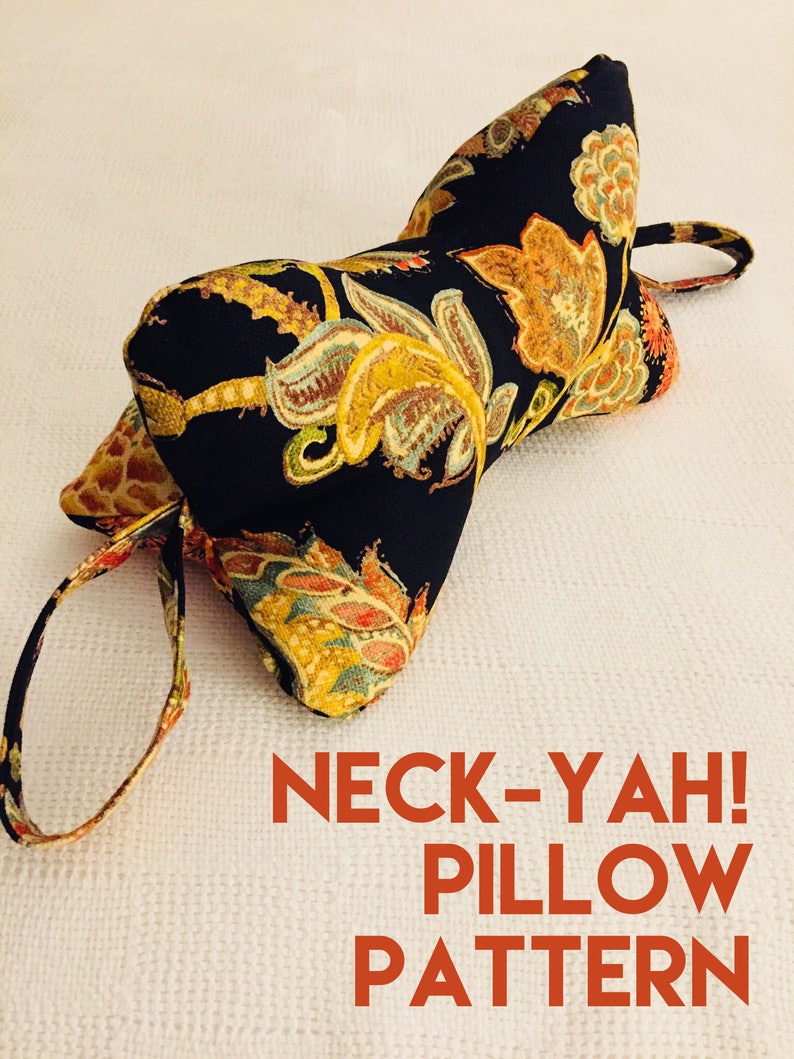 Neck-yah! Neck Pillow Sewing Pattern: Easy DIY Project (PDF Pattern ...