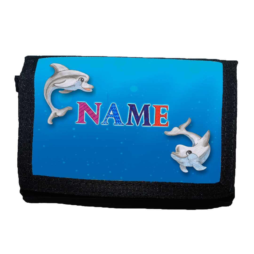 Children's Wallet With Name / Dolphin / Purse / Personalizable / Sea ...