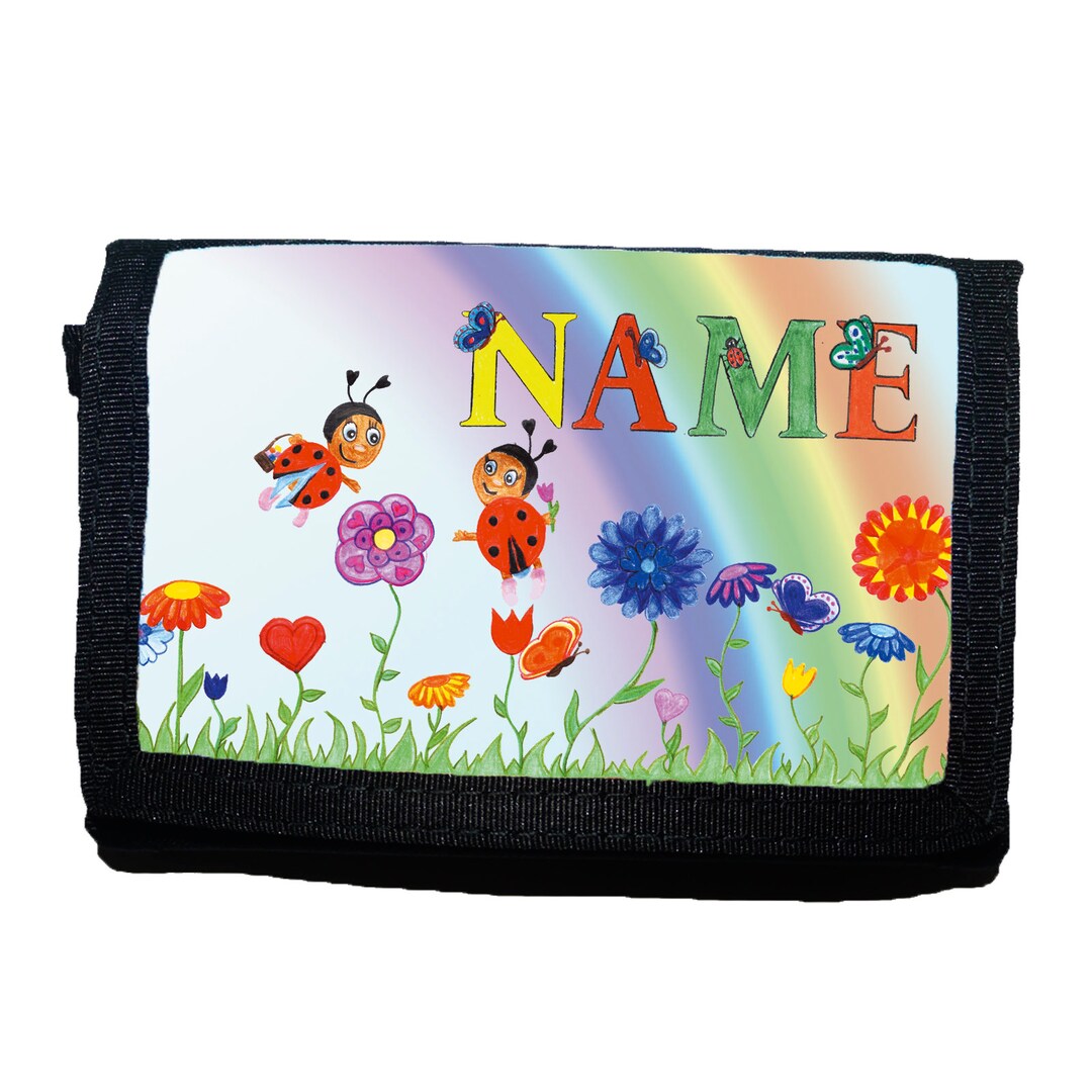 Children's Wallet With Name / Ladybug / Purse / Personalizable / Meadow ...