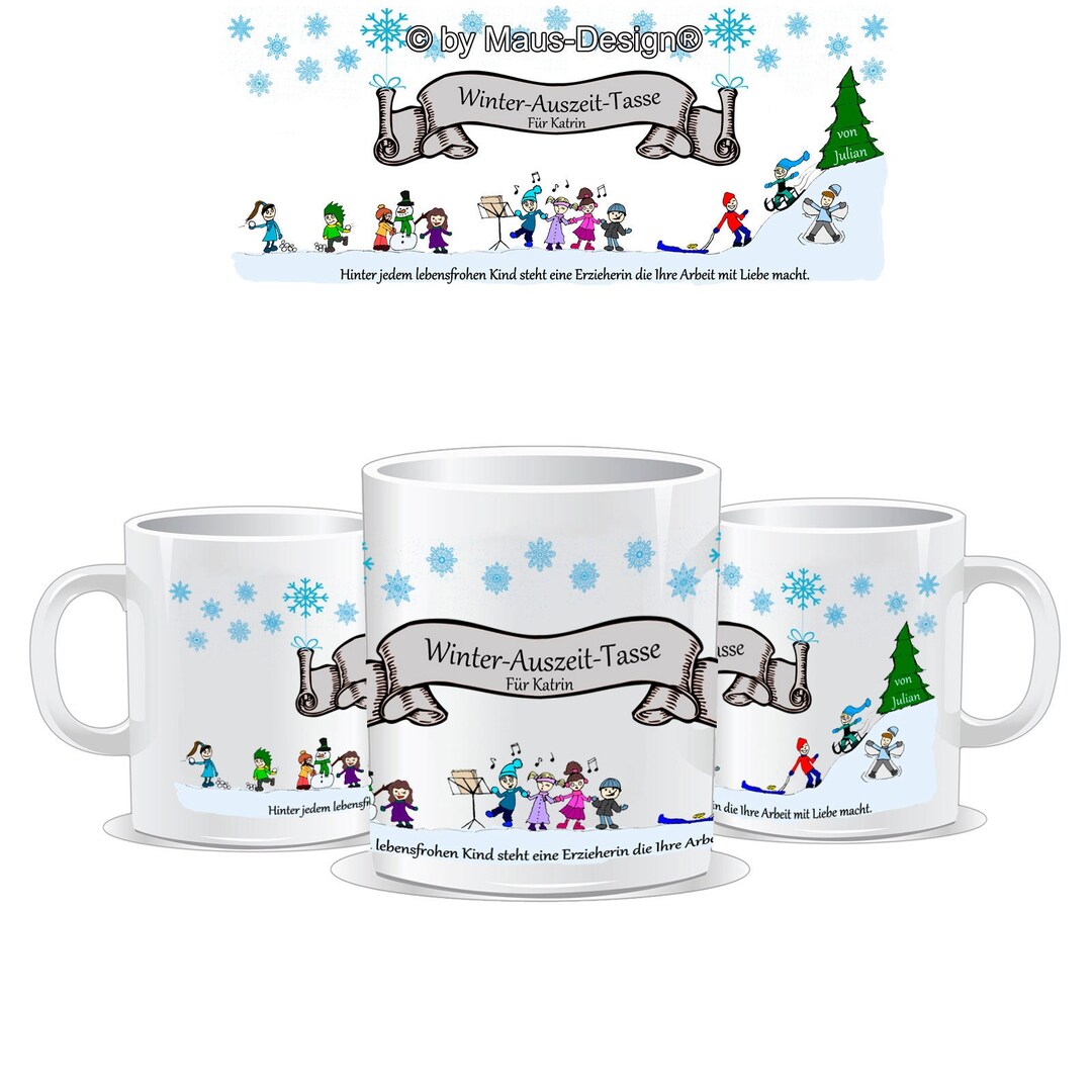 Personalized Winter Break Mug With Name / Educator, Teacher ...