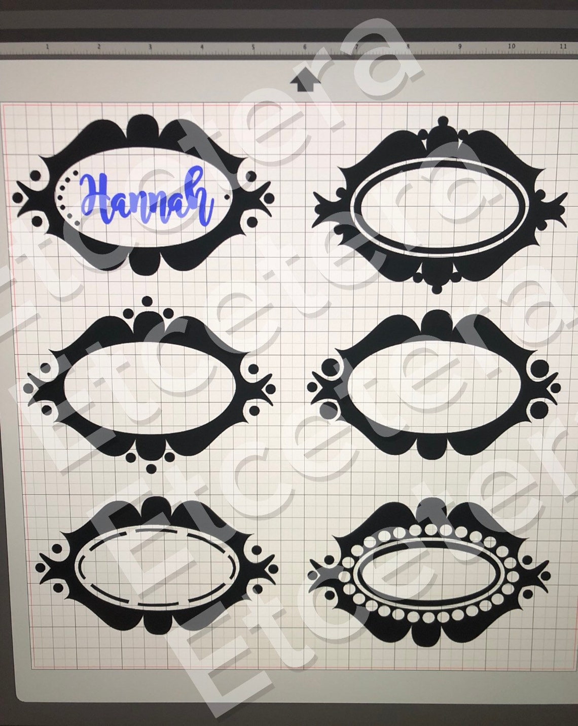 Oval Frame Label Monogram Svg Pdf Png Jpeg Studio3 DOWNLOAD Decals - Etsy