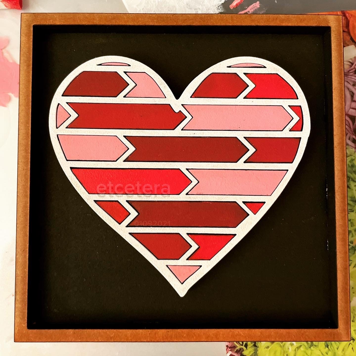Heart Arrows 2 Layer SVG Digital File for GLOWFORGE - Etsy