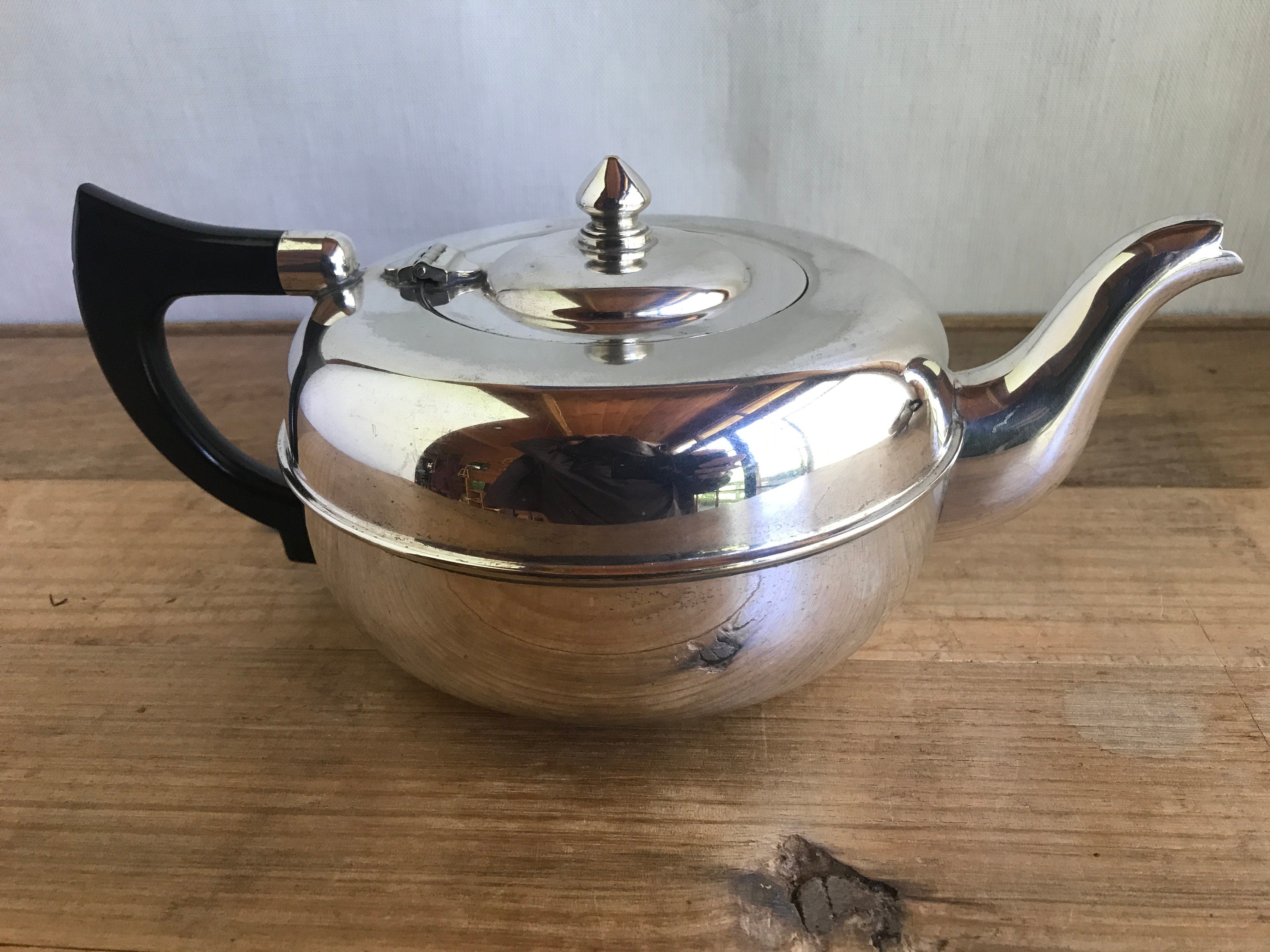 Vintage Empire Plate Silver Teapot and Sugar Bowl, Silverplate E.P.N.S ...