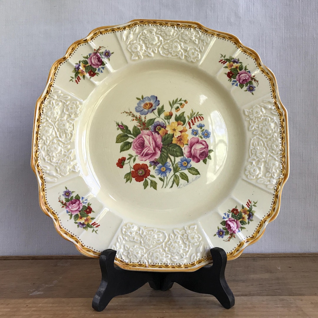 Vintage Myott and Son Co. Plate, Design No. 4659, Porcelain Plate ...