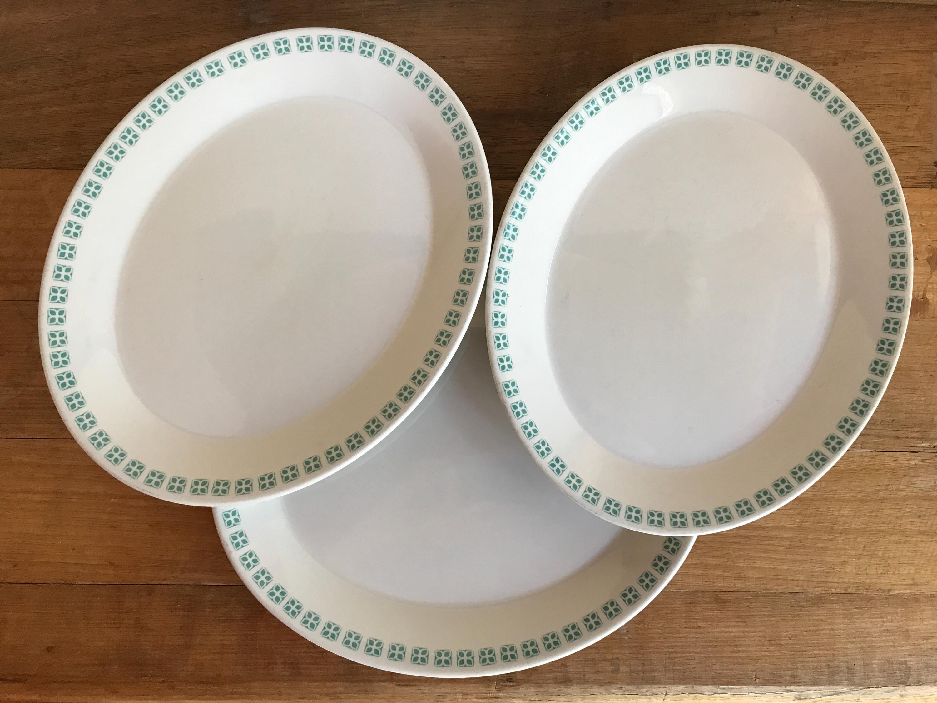 Vintage Grindley Hotelware Co. Plates, Set of 6 Duraline Dinner Plates ...