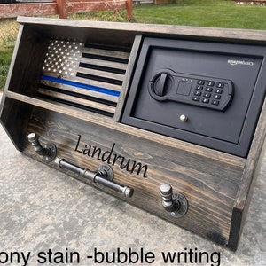 Police Duty Gear Rack - Vest Holder - Thin Blue Line Warrior Rack ...