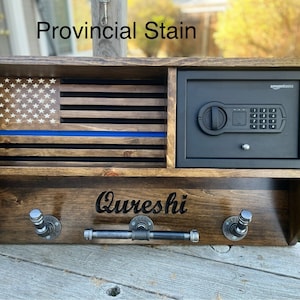 Police Duty Gear Rack - Vest Holder - Thin Blue Line Warrior Rack ...