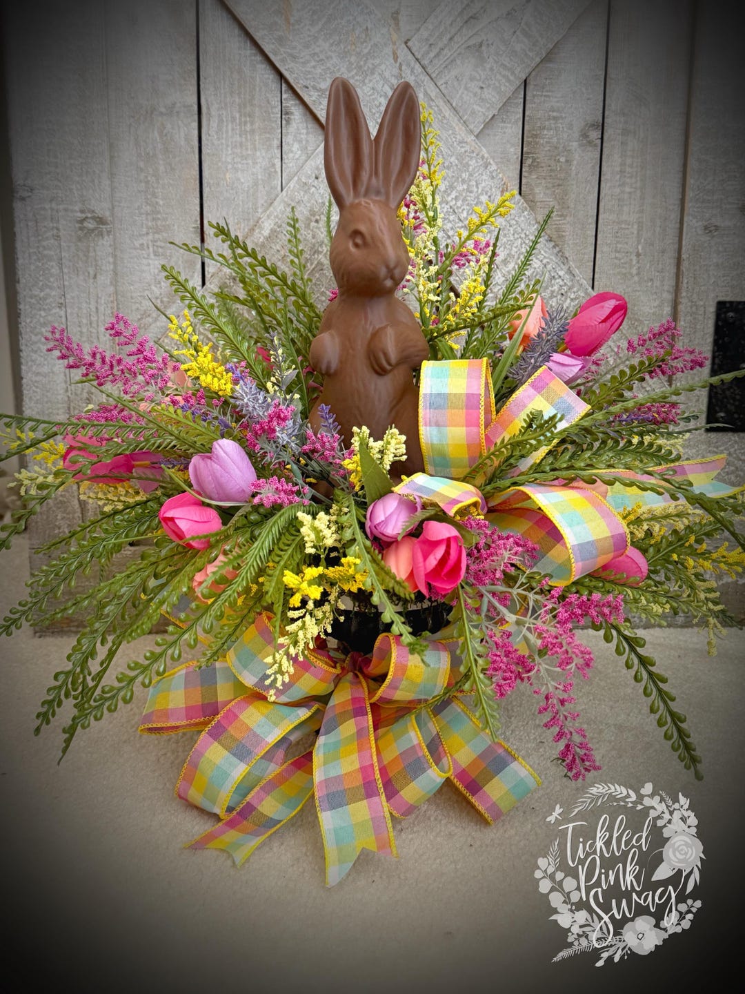 Chocolate Bunny Centerpiece, Bunny Centerpiece, Easter Centerpiece ...
