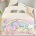 Personalized Holographic/iridescent Unicorn Favors, Unicorn Gable Boxes ...