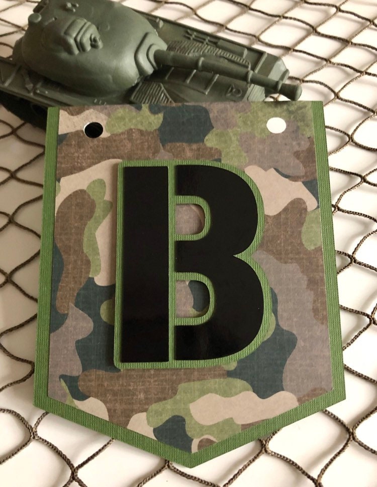 Camo Birthday Banner Camo Banner Camo Birthday Camo Party | Etsy