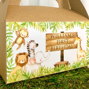 Safari Party Favors, Safari Gift Boxes, Safari Birthday, Safari Theme ...