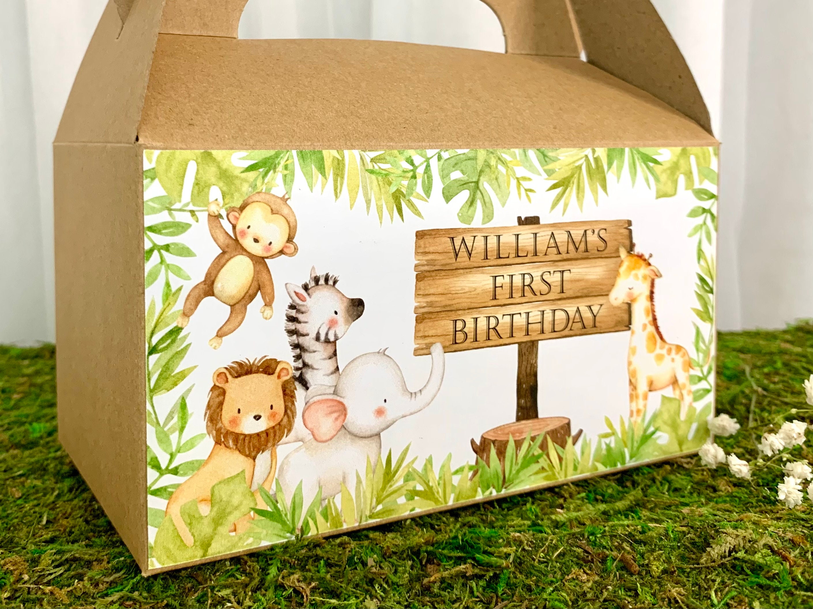 Safari Party Favors, Safari Gift Boxes, Safari Birthday, Safari Theme ...