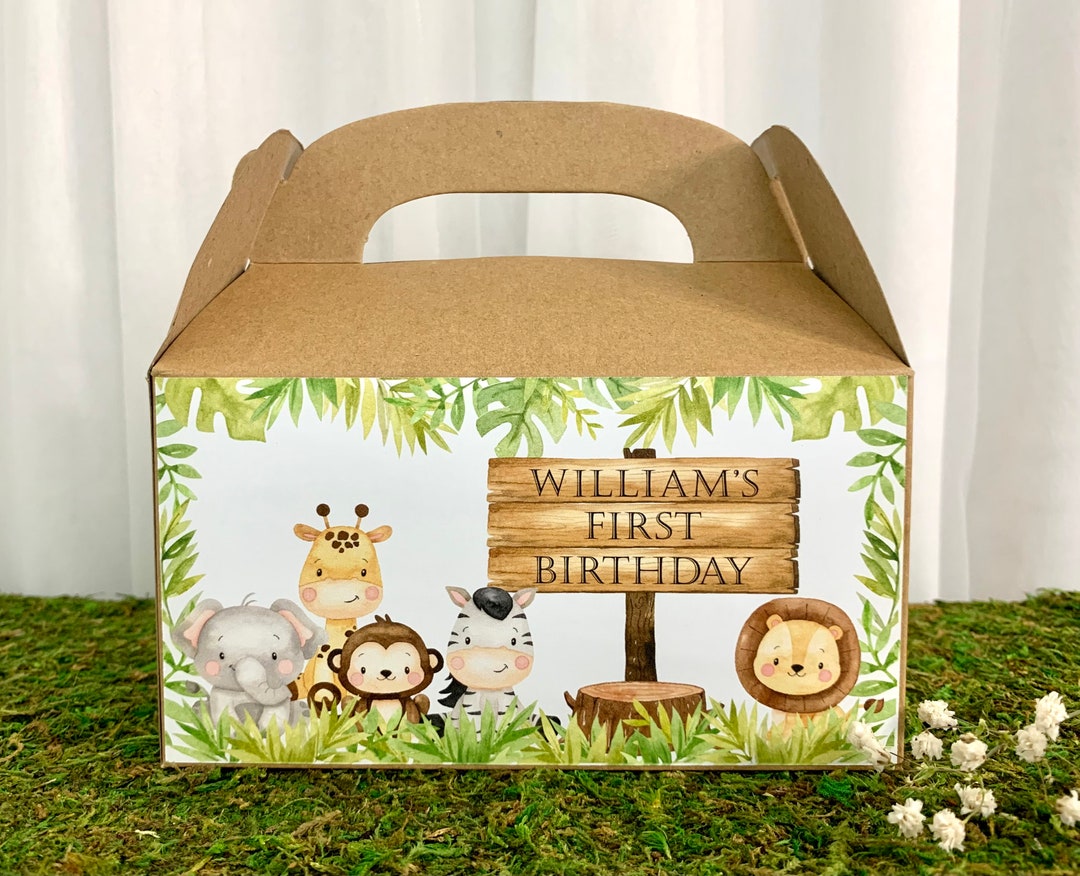 Baby Safari Party Favors, Baby Safari Gift Boxes, Baby Safari Birthday ...