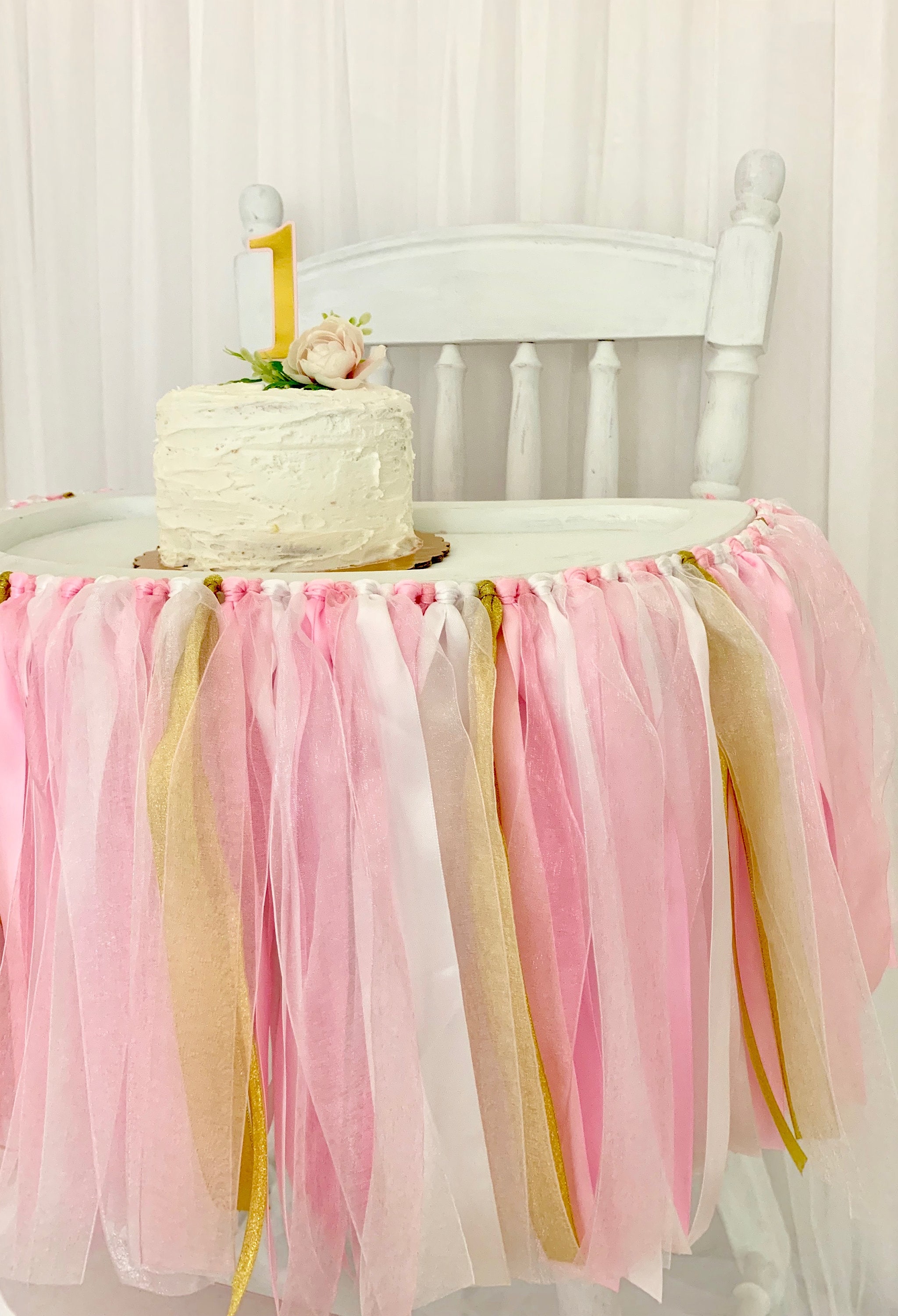Princess First Birthday Princess High Chair Banner Pink - Etsy