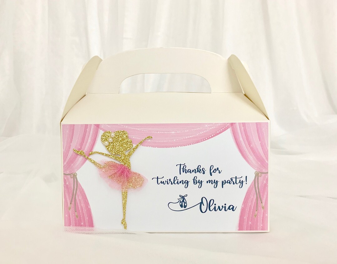 Ballerina Party Favor Boxes: Tutu Birthday Theme, Set of 6 - Etsy