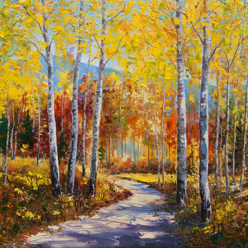 Fall Tree Painting - Etsy