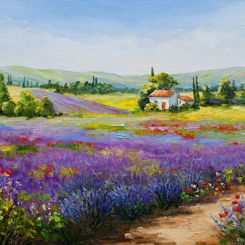 Lavender Painting - Etsy