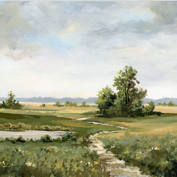Country Landscape - Etsy