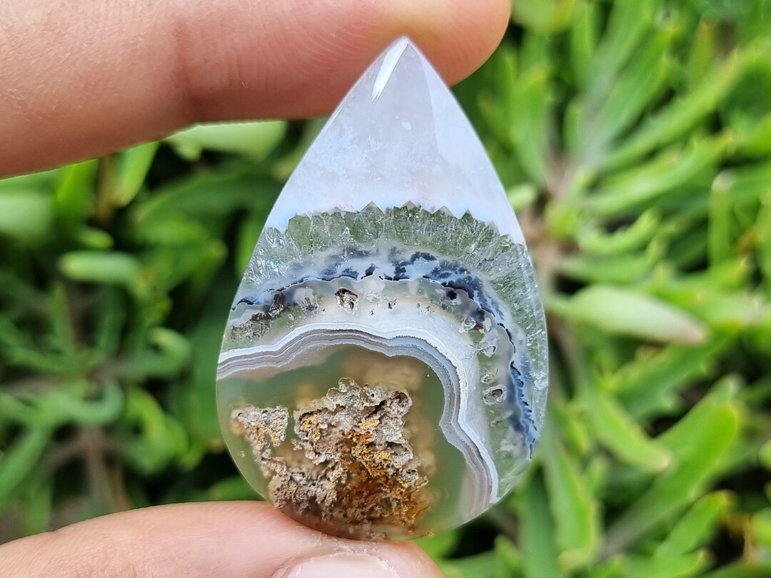Scenic Moss Agate With Orbicular Pattern - Scenic Orbicular Moss Agate ...