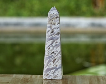 Snow White Agate Tower - Etsy