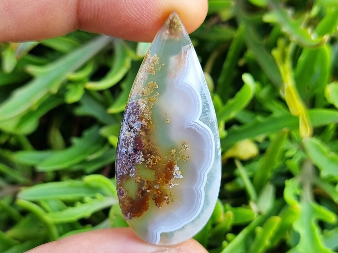 Scenic Moss Agate With Orbicular Pattern Scenic Orbicular Moss Agate - Etsy