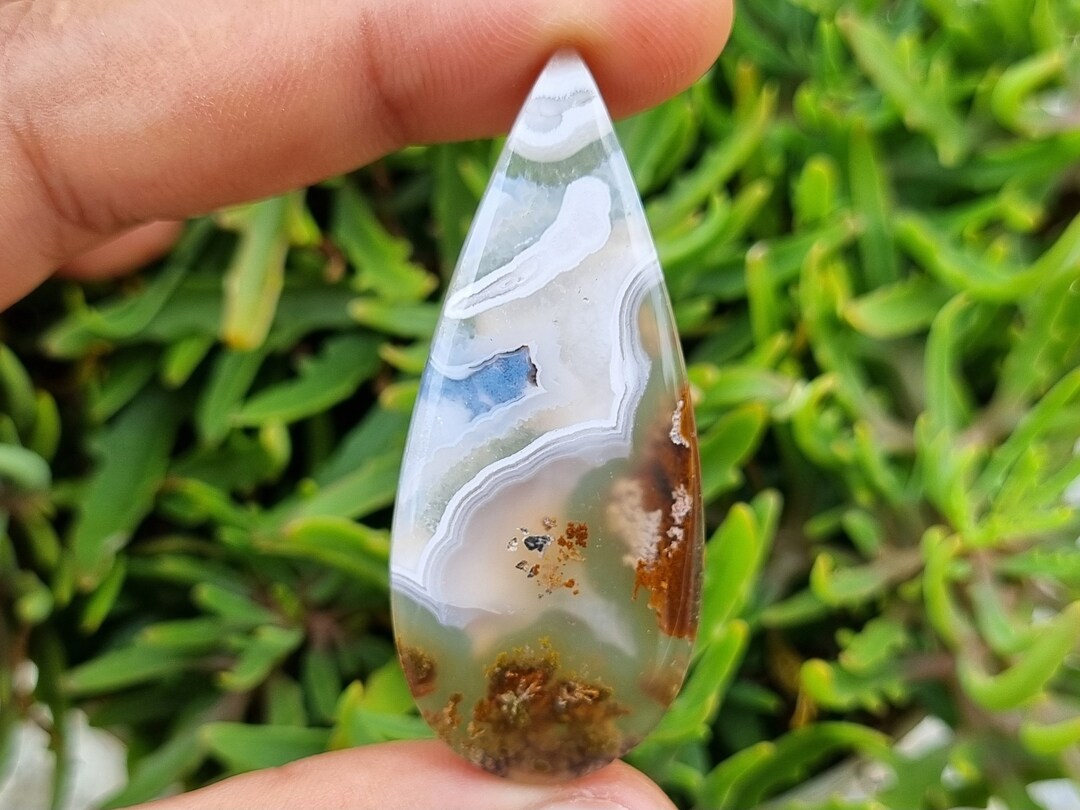 Scenic Moss Agate With Orbicular Pattern - Scenic Orbicular Moss Agate ...