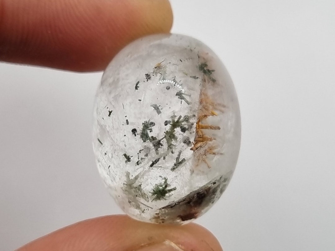 Garden Quartz Cabochon, Phantom Quartz, Quartz Crystal, Energy Crystal ...