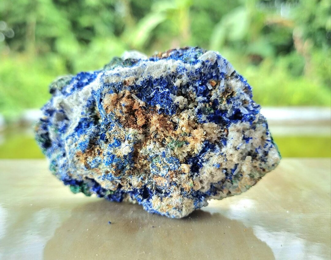 Azurite Tower Azurite Point Crystal Healing Stone, Chakra, Reiki 232 Gr ...