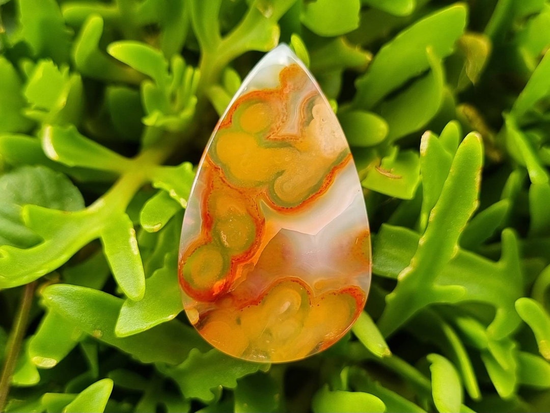 Rare Rainbow Tube Agate Cabochon – Iris Agate Inclusions - Etsy