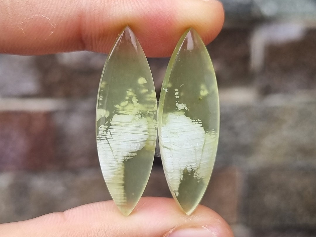 Pair of Green Idocrase Natural Idocrase Gemstone Pair Loose Idocrase ...