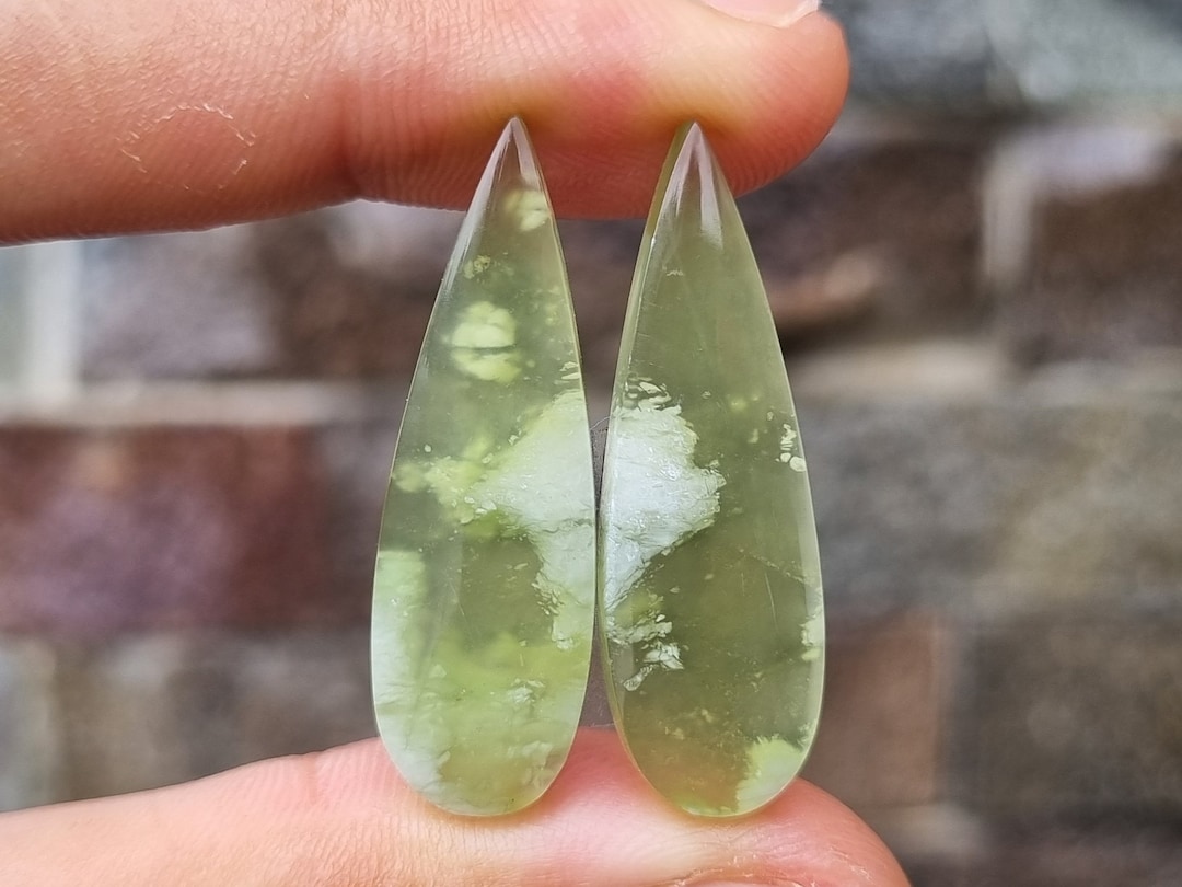 Pair of Green Idocrase Natural Idocrase Gemstone Pair Loose Idocrase ...