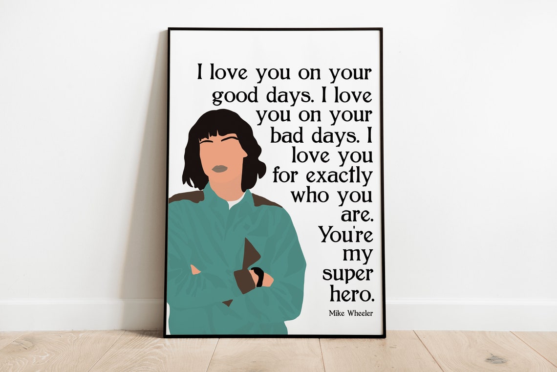 Stranger Things Character Posters Stranger Things Quotes - Etsy