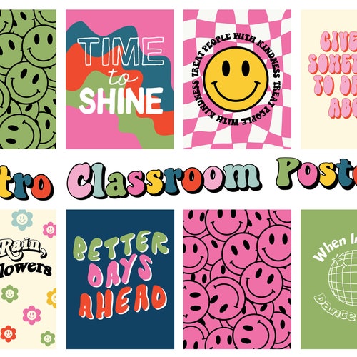 Retro Classroom Decor // RETRO ROCK - Etsy