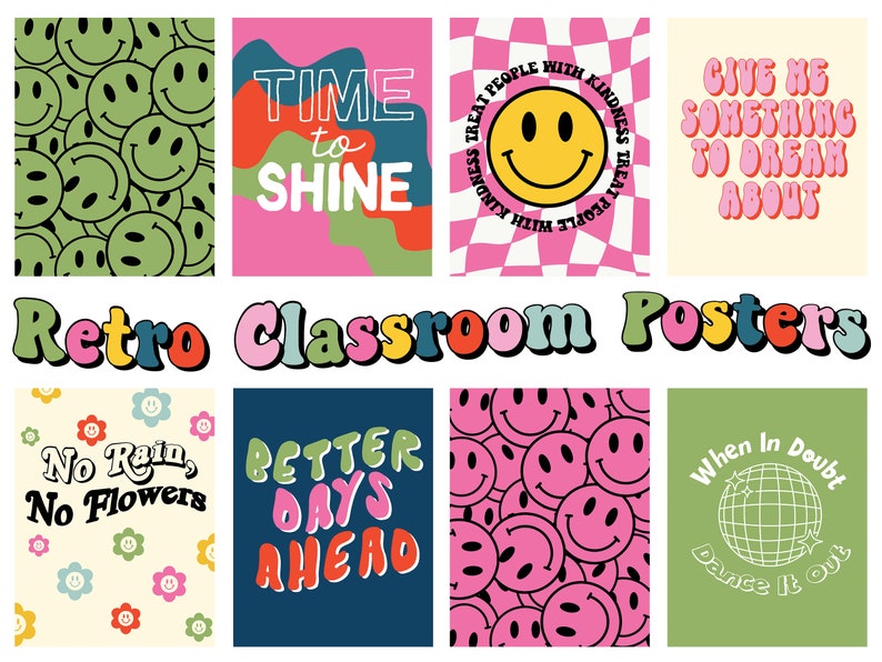 Retro Classroom Posters - Etsy