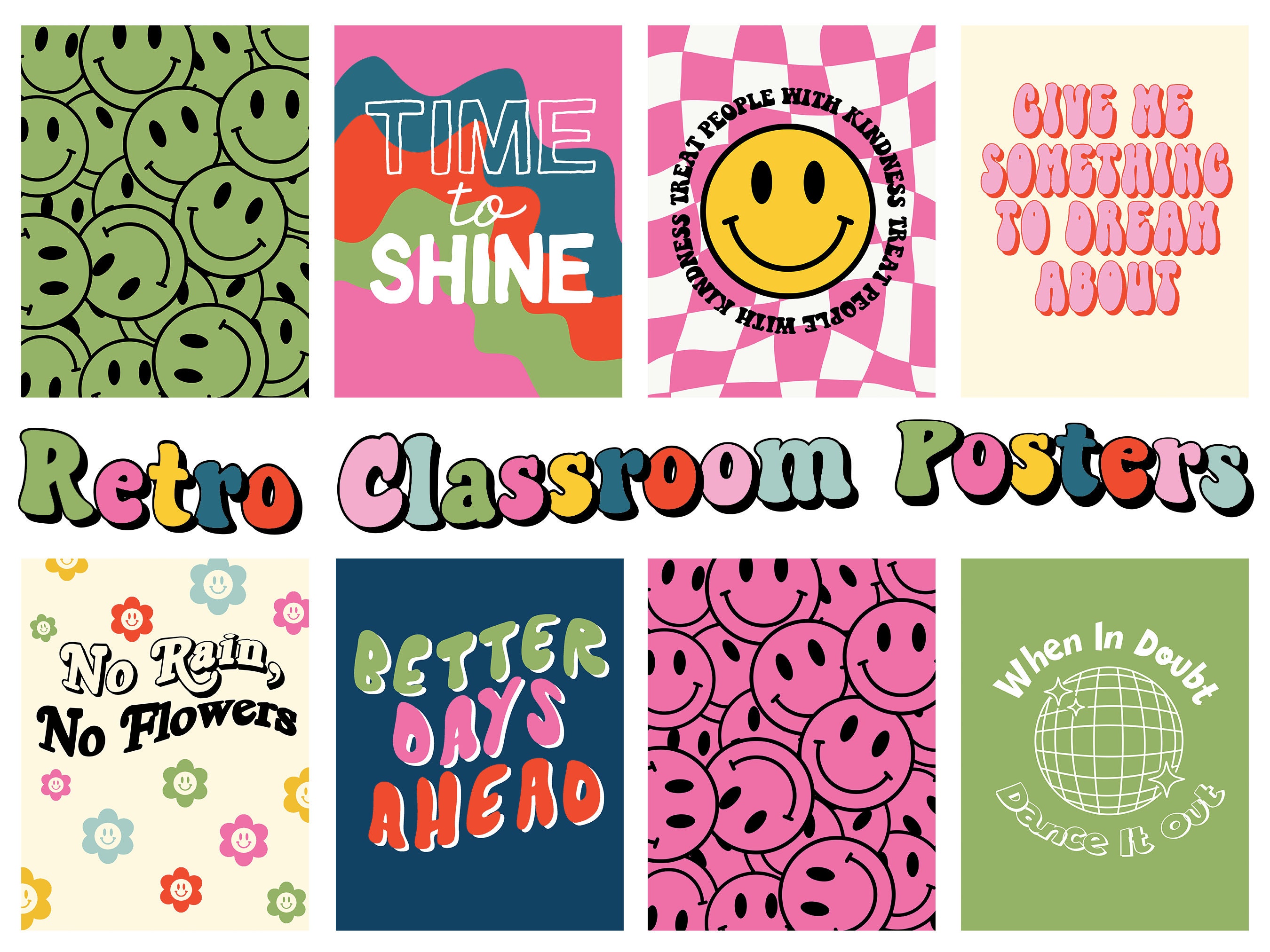 Retro Classroom Posters - Etsy