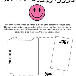 Retro Themed Classroom Jobs, Classroom Decor, Groovy Class Decor, Job ...