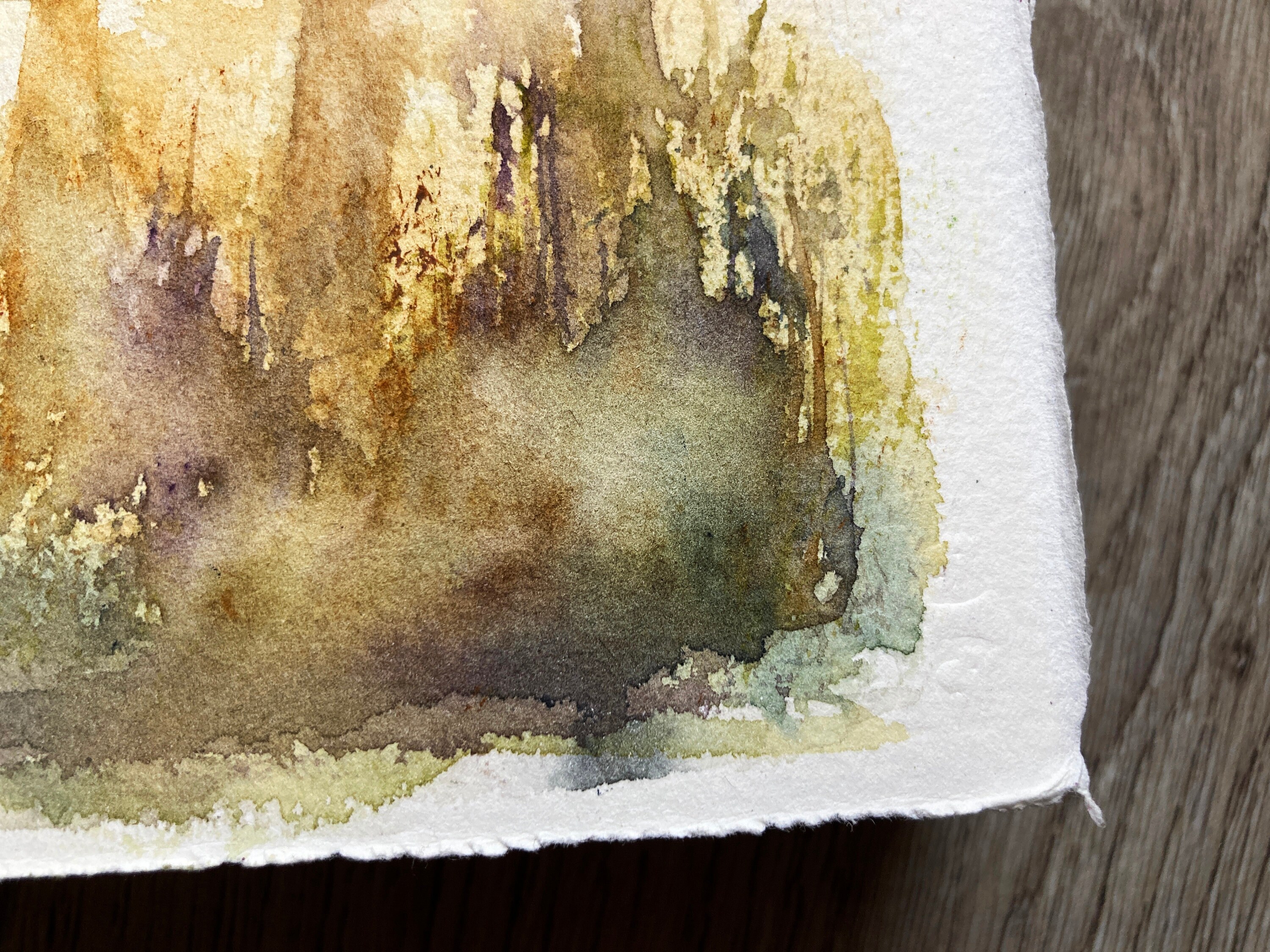 Original Watercolor Painting - Morning Light in the Forest, Nature ...