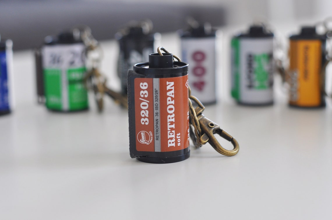 Vintage Key Chain Made of Real Photographic Film Canister, Gift for ...
