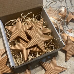 Original Handmade Plywood Christmas Stars, Minimalist Scandinavian ...