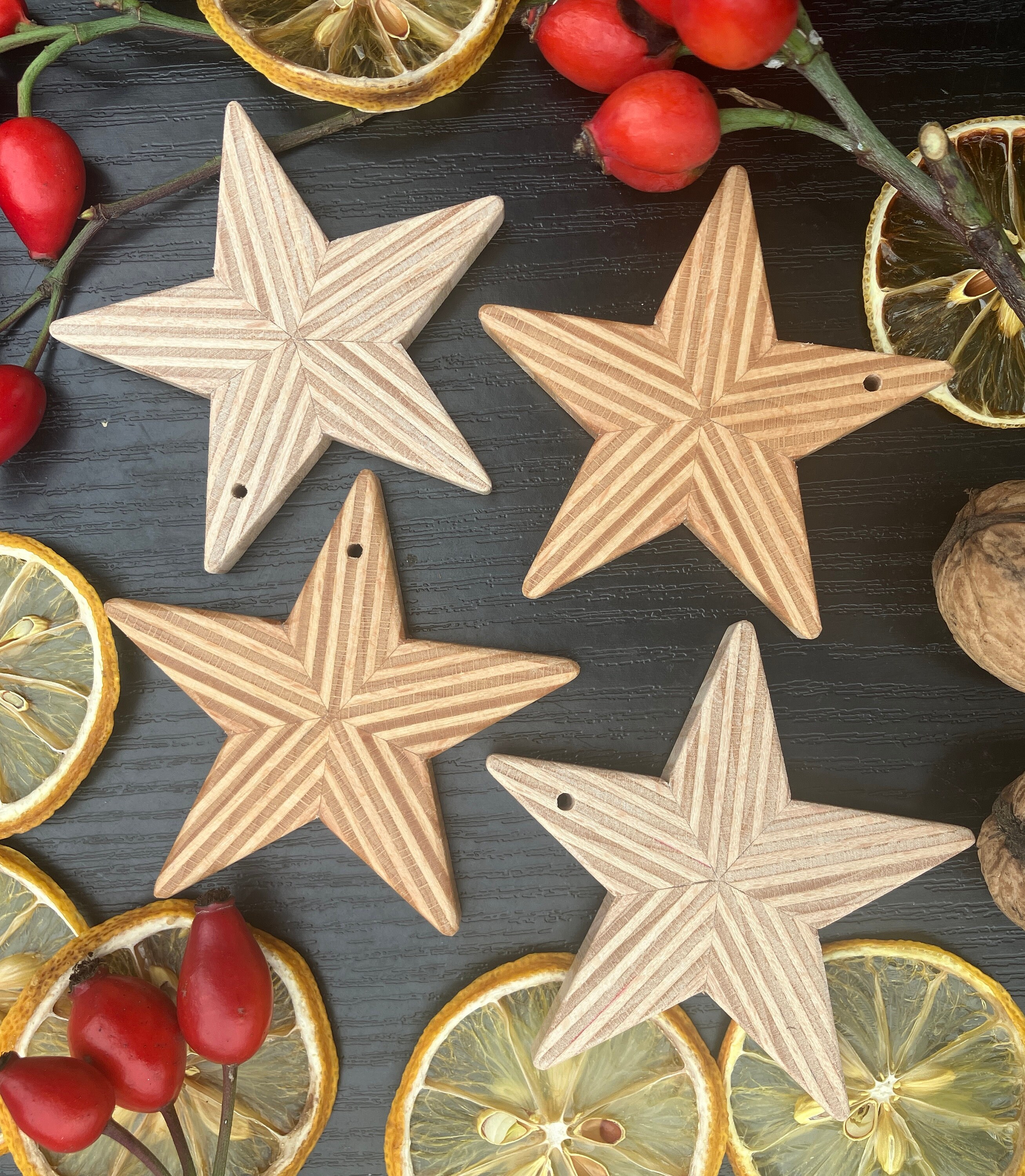 Original Handmade Plywood Christmas Stars, Minimalist Scandinavian ...