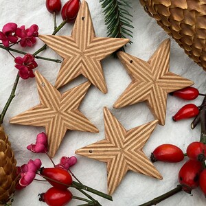 Original Handmade Plywood Christmas Stars, Minimalist Scandinavian ...