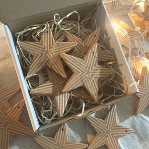 Original Handmade Plywood Christmas Stars, Minimalist Scandinavian ...