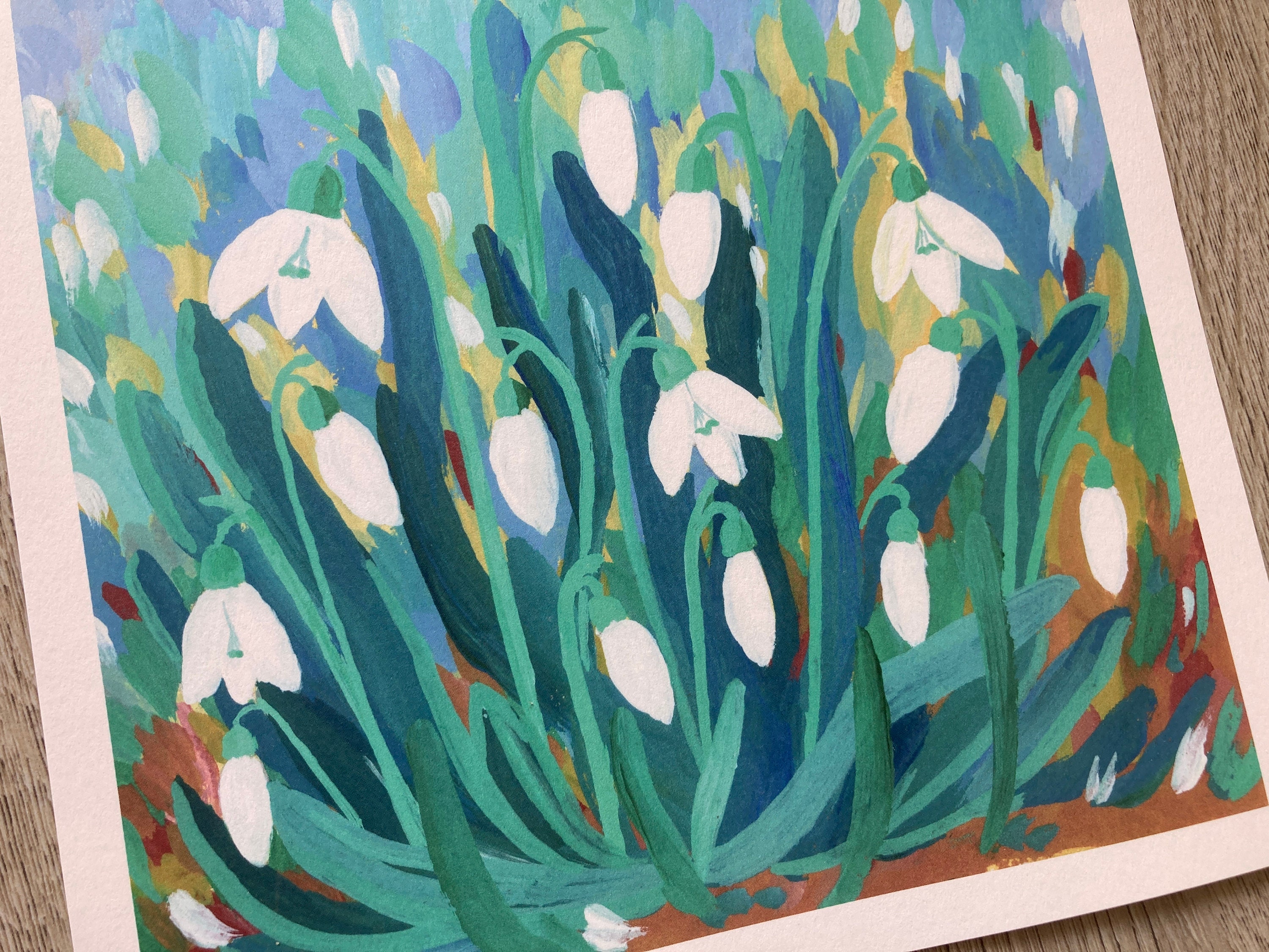 Art Print of My Original Gouache Illustration Snowdrops. Gentle Spring ...