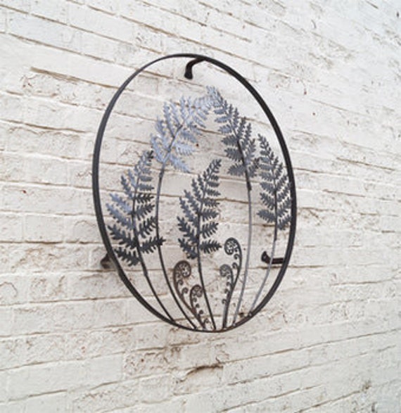 Handmade Fern & Frond Wall Panel Garden Art - Etsy