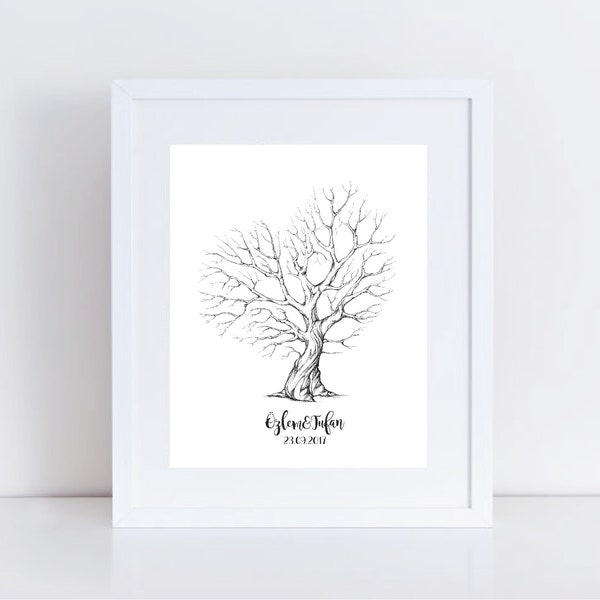 Thumbprint Tree - Etsy