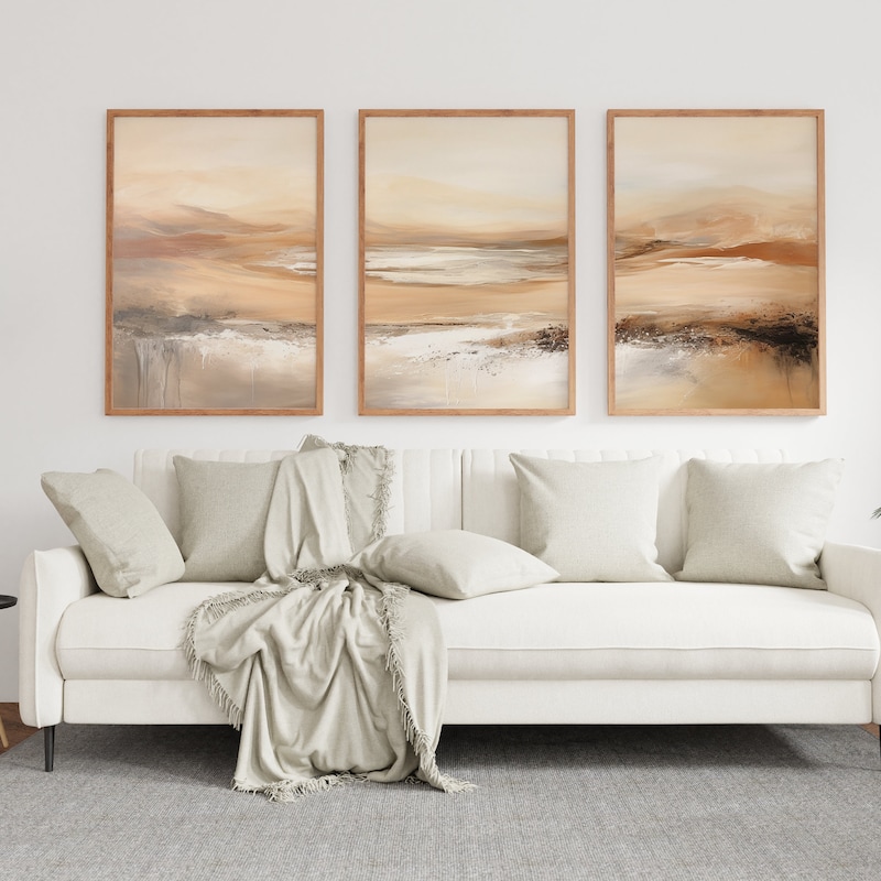 Neutral Abstract Art - Etsy