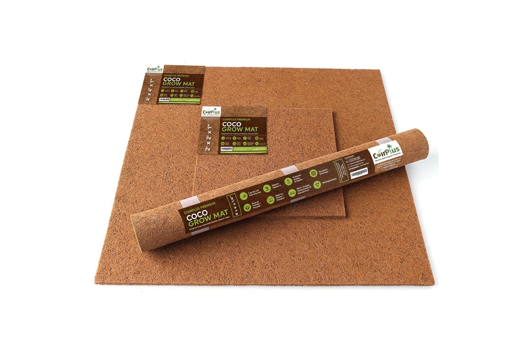 Coirplus Premium Coco Grow Mat [OMRI Listed]: 8 Ft X 4 Ft X 1/4 In; 100 ...
