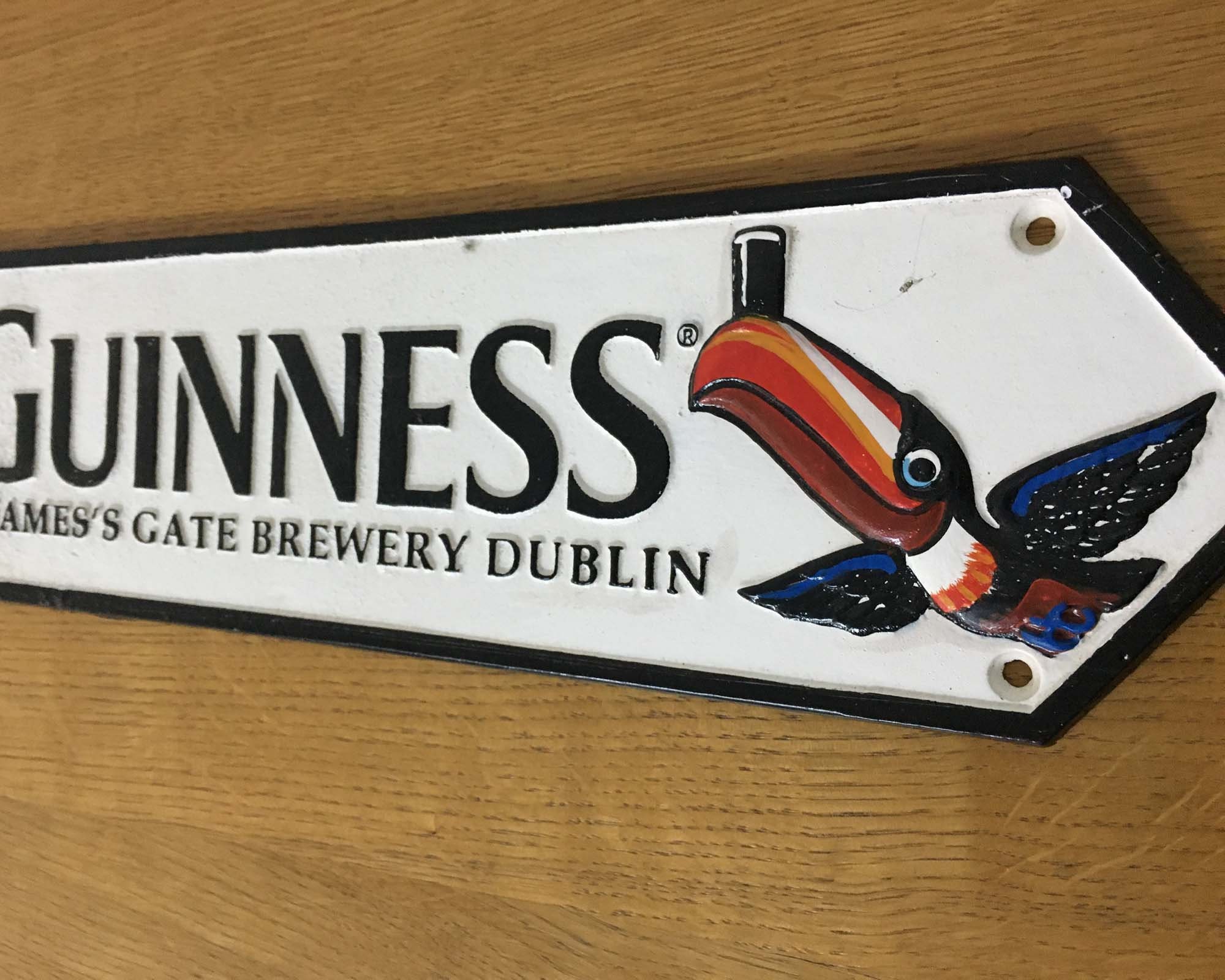 Guinness Bar Sign Free Delivery Repro Cast Iron Wall Plaque | Etsy