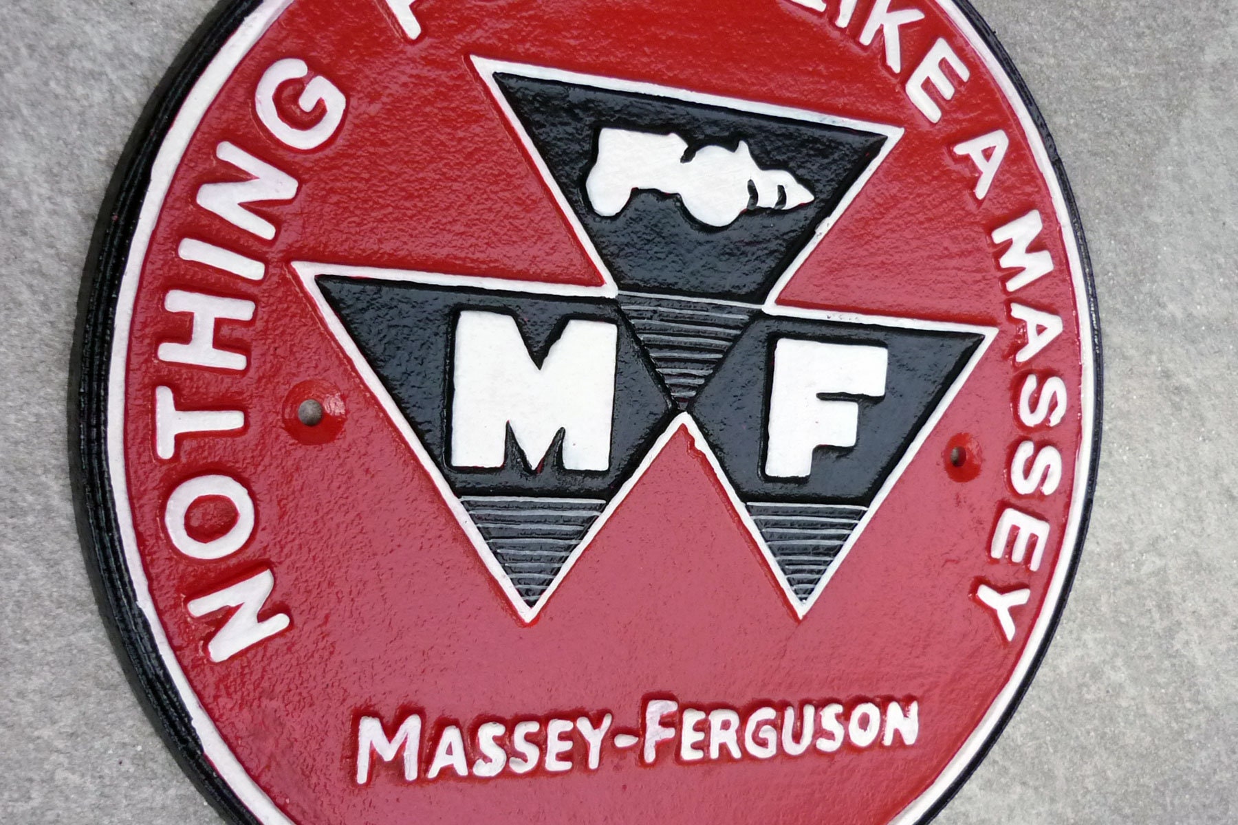 Massey Ferguson Tractor Sign Large 24cm Cast Iron Repro | Etsy
